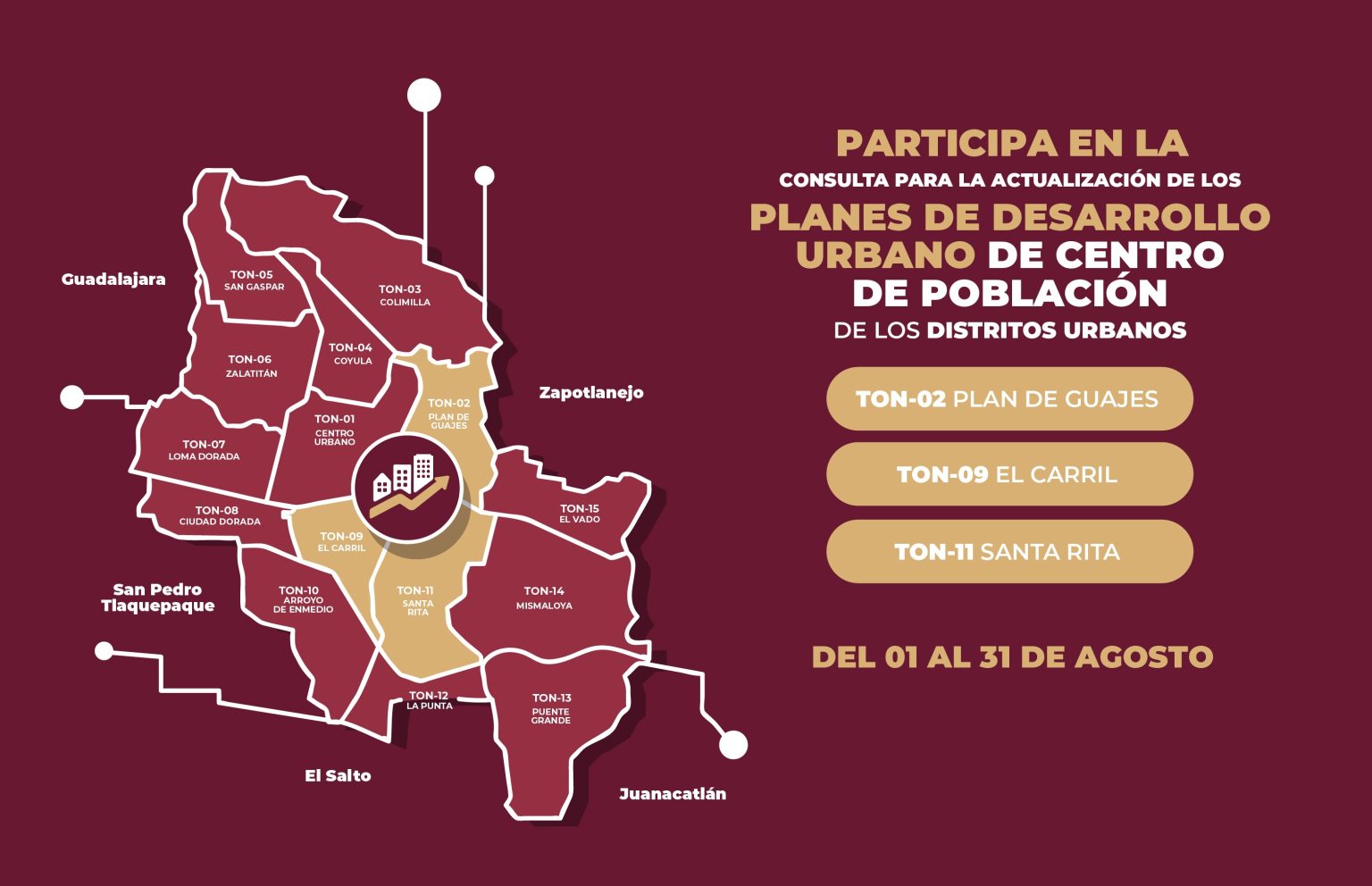 Consulta los Planes de Desarrollo Urbano de Centro de Población 2024 – Gobierno de Tonalá